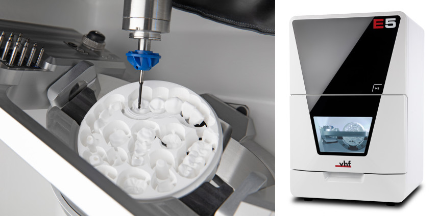 Weltpremiere: vhf stellt innovative 5-Achs-Fräsmaschine E5 vor – ZWP online – das ...