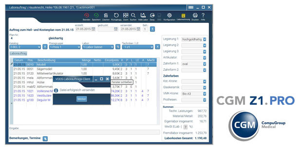 Rasanter Workflow mit CGM Z1.PRO – ZWP online – das Nachrichtenportal ...